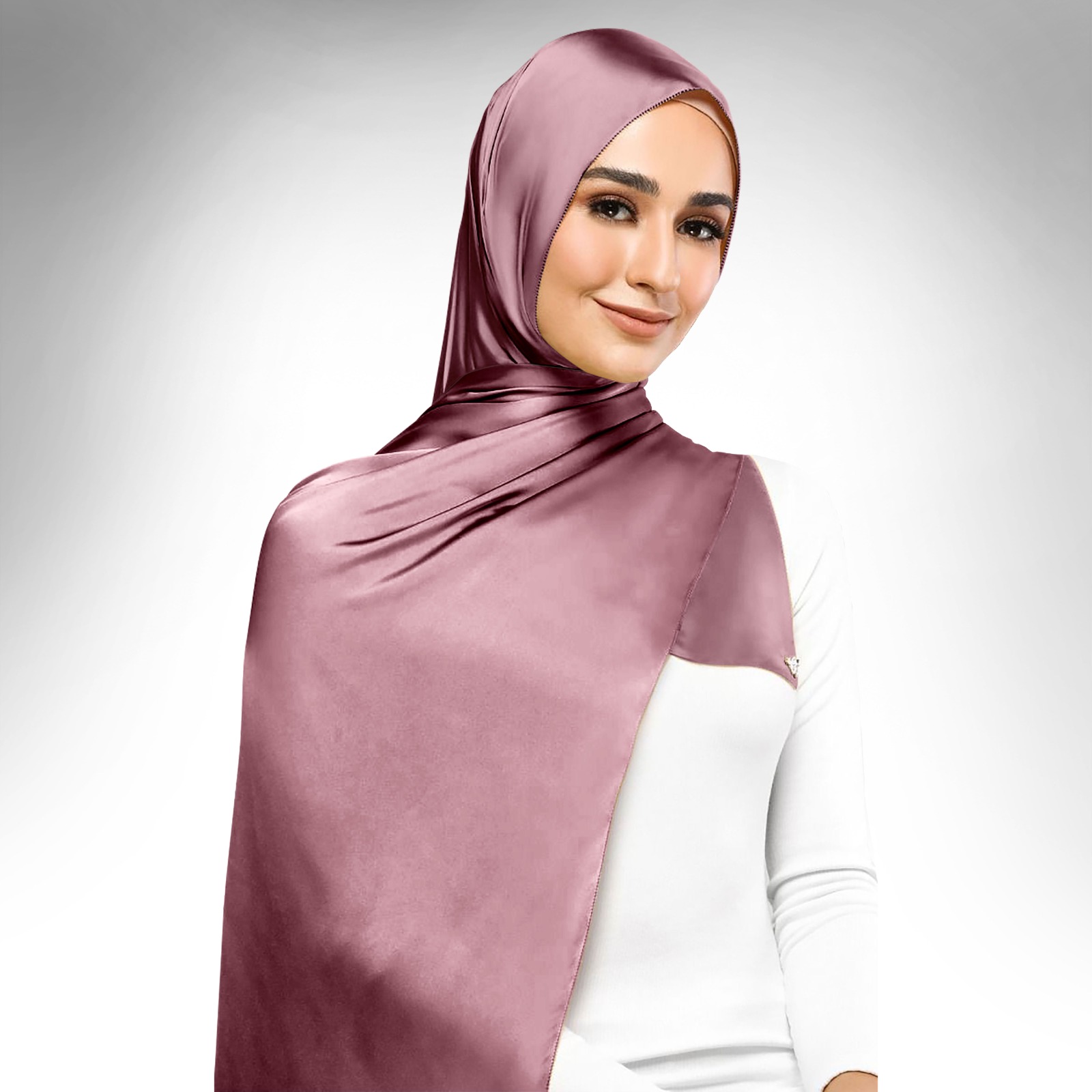 Plain Satin – Pretty Pink – Bushra