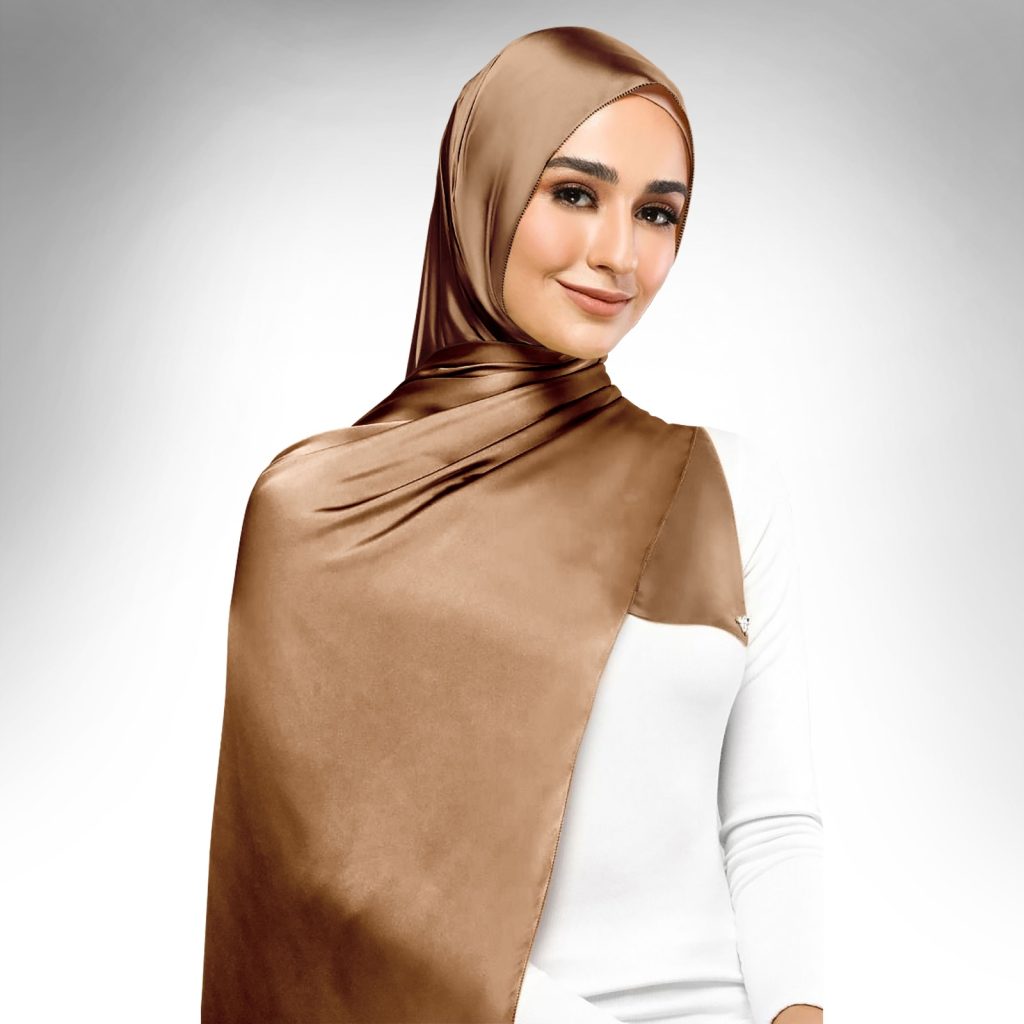 Plain Satin – Sand Brown – Bushra